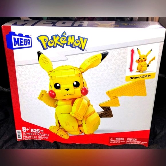 Pokemon | Toys | New Factory Sealed Mega Pokemon Pikachu 825pc Lego ...